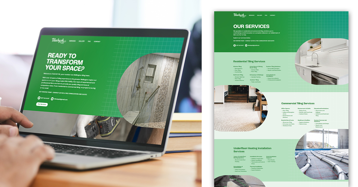 Tiles by PK - Website Design - TBD Digital | Wellington, New Zealand